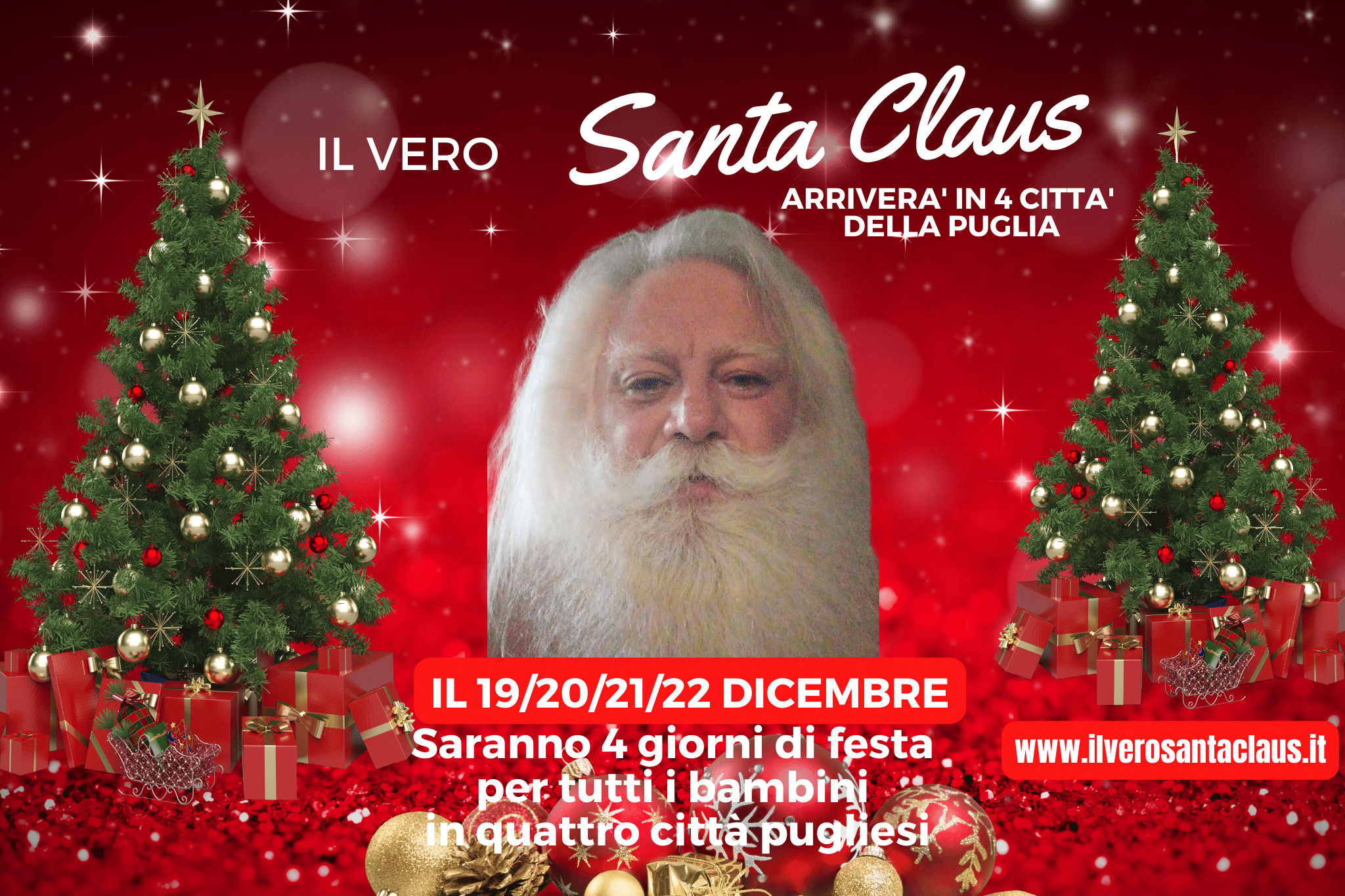 In quattro città della Puglia arriverà il Vero Santa Claus - Notizie ...
