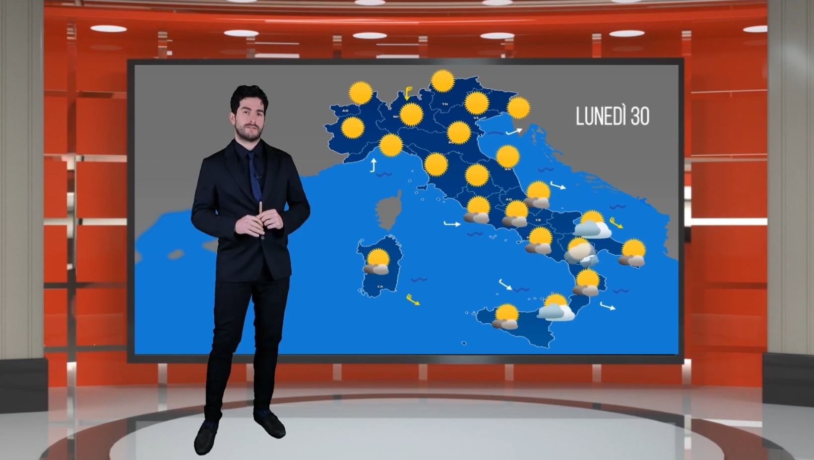 Previsioni meteo del 30 Gennaio 2023