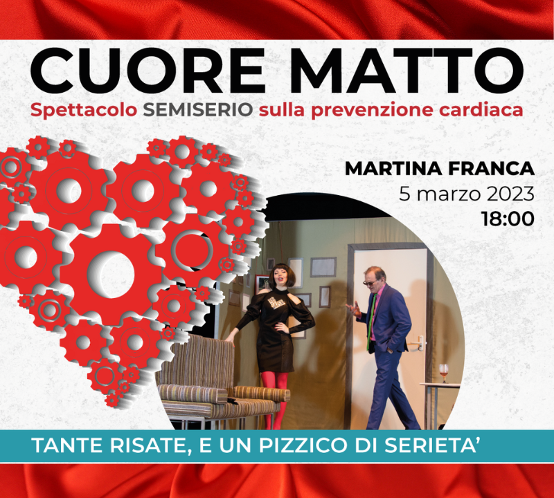 "Cuore Matto" un evento gratuito dove basta prenotarsi - Pugliapress New
