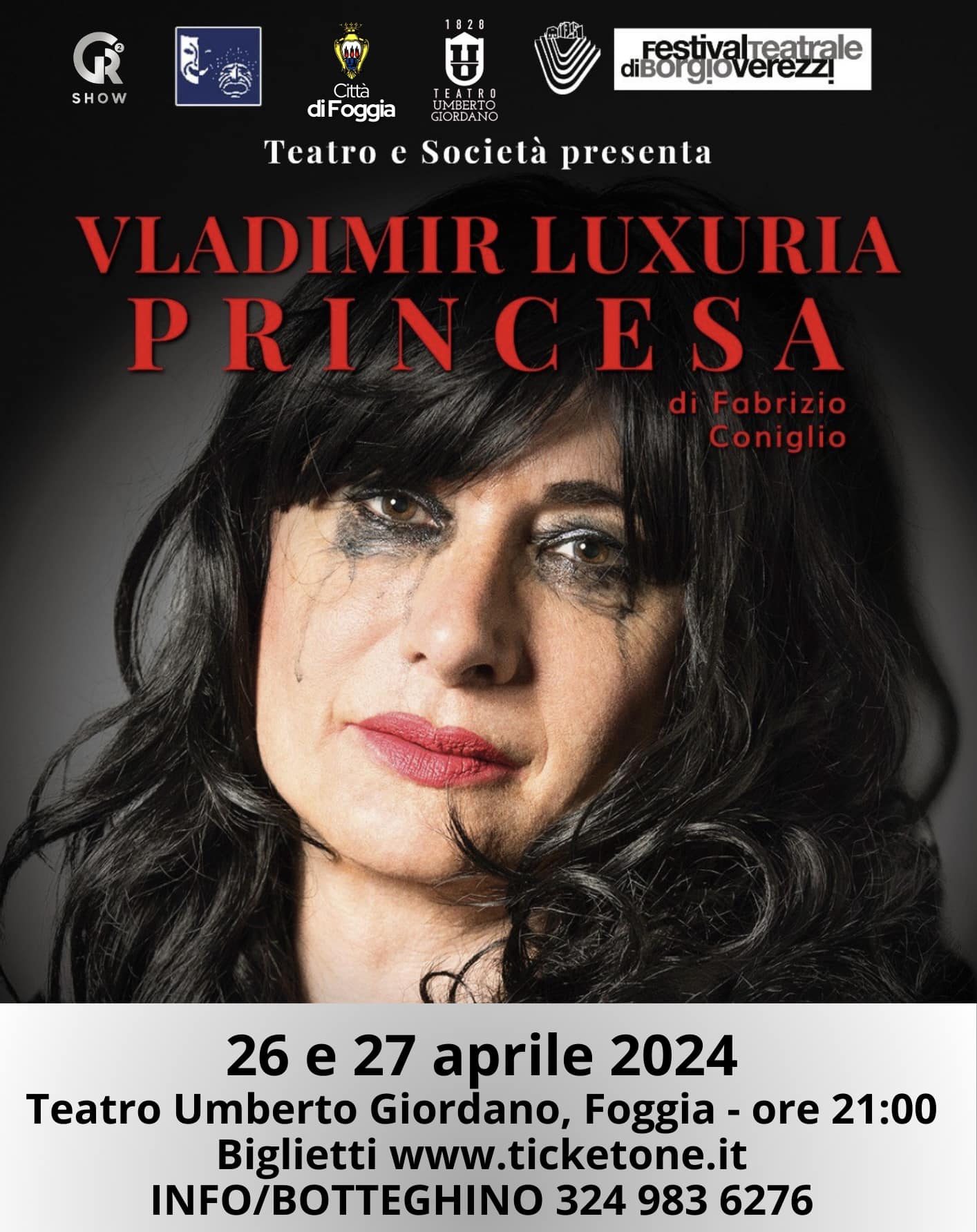 Vladimir Luxuria per la prima volta sul palco del teatro Giordano di ...